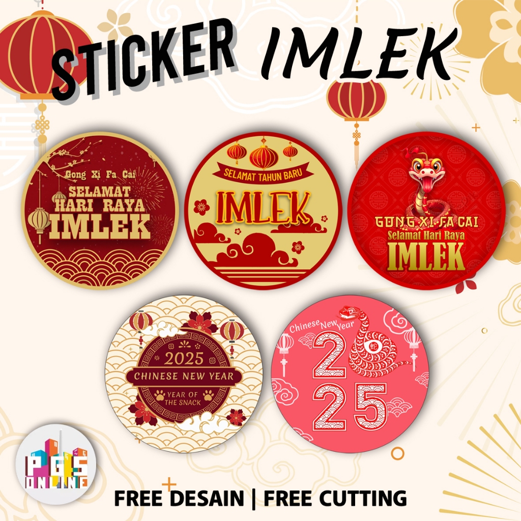 Jual STIKER IMLEK 2025 BONTAC BULAT DIAMETER 5 CM Sticker Ucapan ...