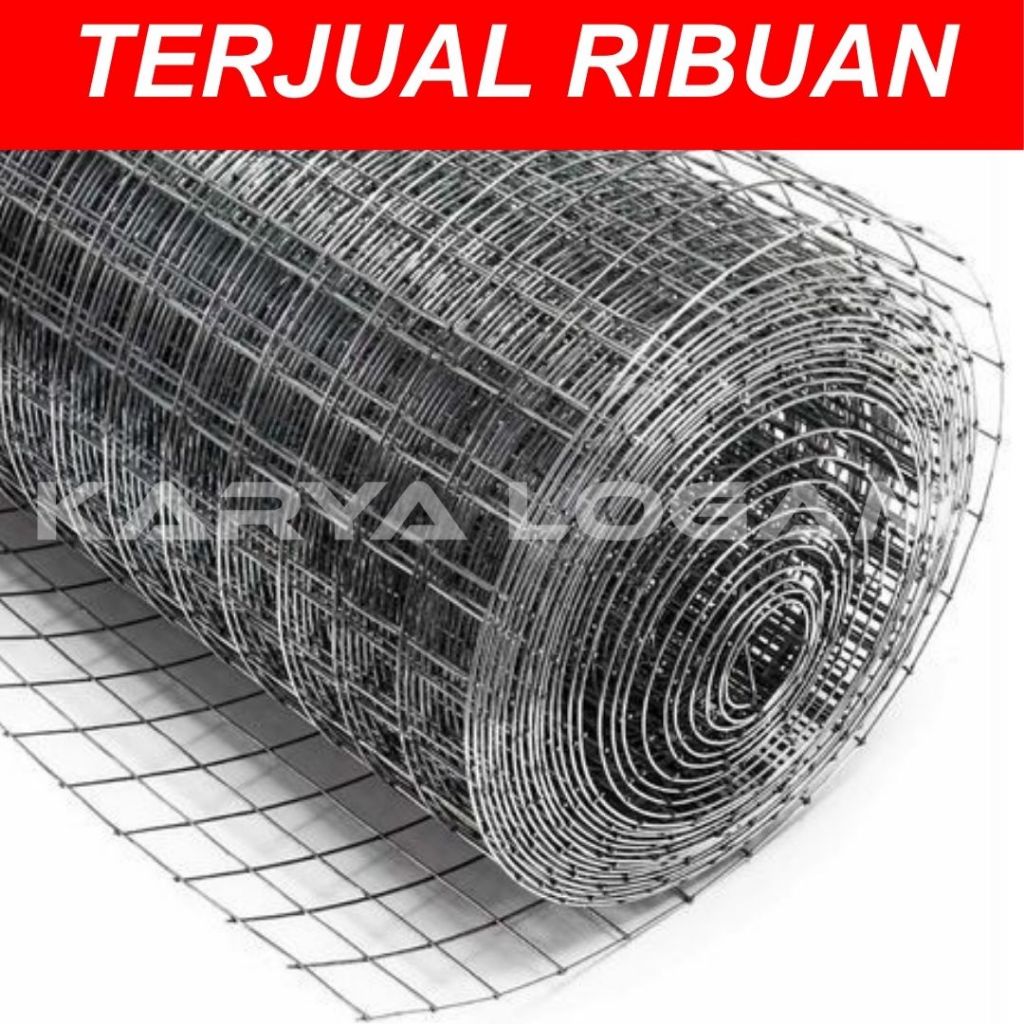 Jual Kawat Loket / Wiremesh Galvanis kotak 25 x 25 mm tebal 2 mm tinggi ...