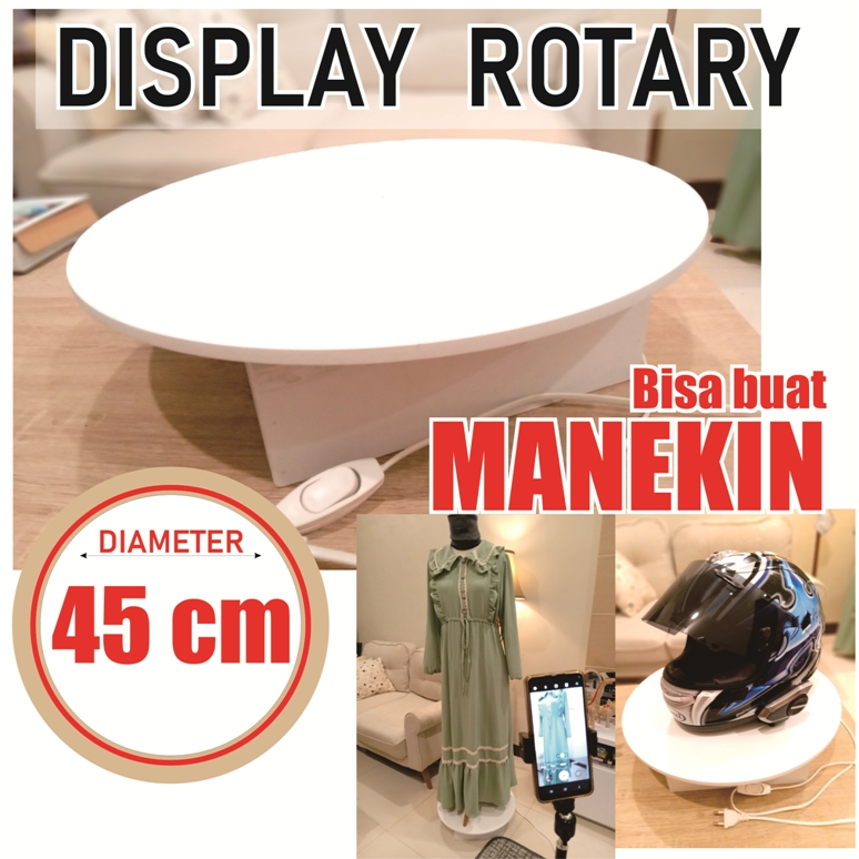 Jual alas Stand Rotary DISPLAY BESAR 45 cm - alas putar fotografi video ...