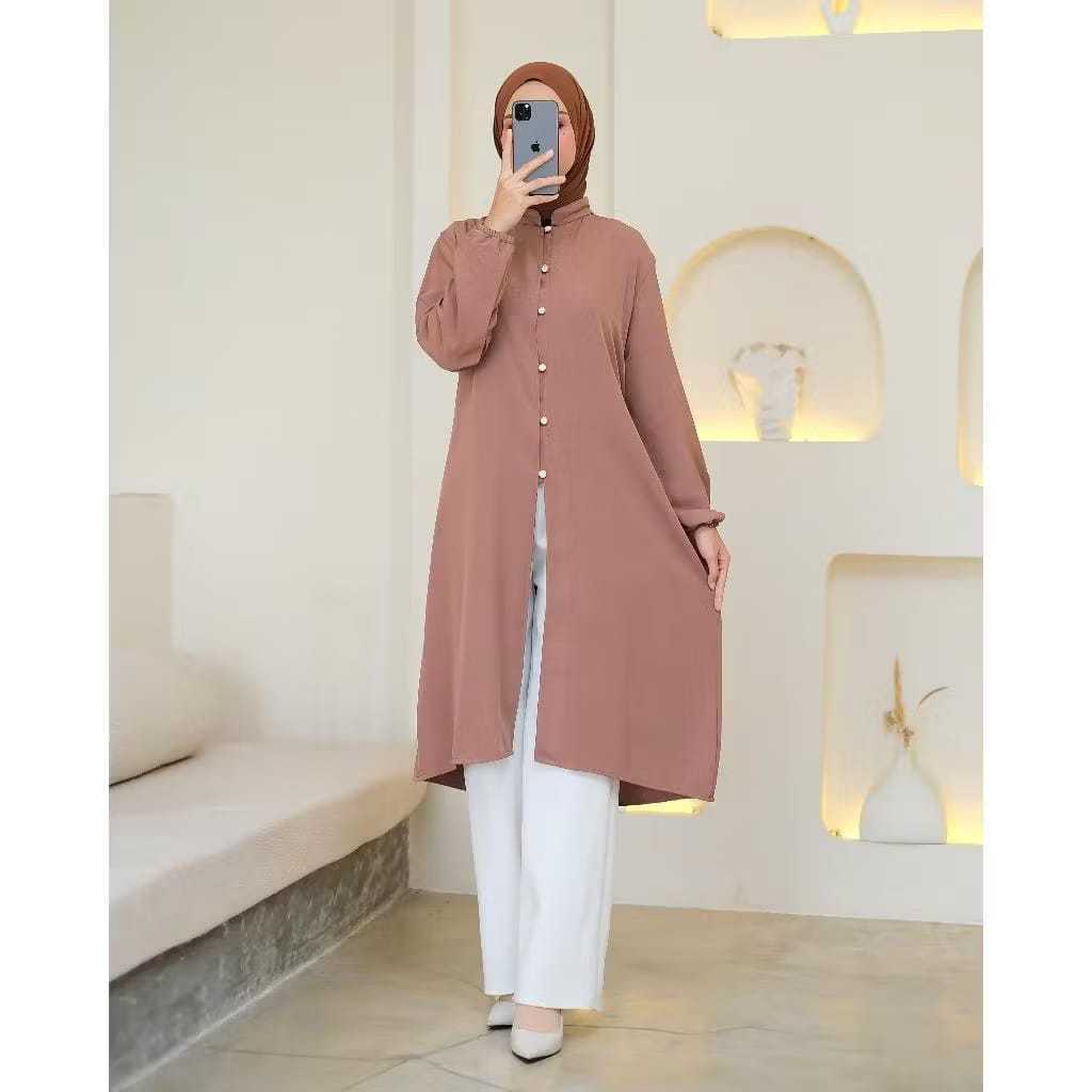 Jual Malaya Long Tunik - Baju Atasan Wanita Kekinian Terbaru | Shopee Indonesia