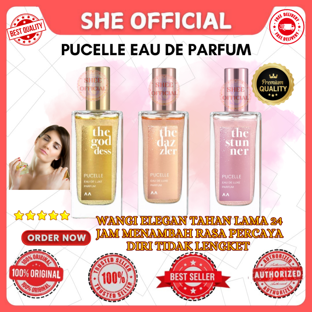 Jual Pucelle Eau De Luxe Parfum Parfum Spray Wangi & Mewah Perpaduan ...