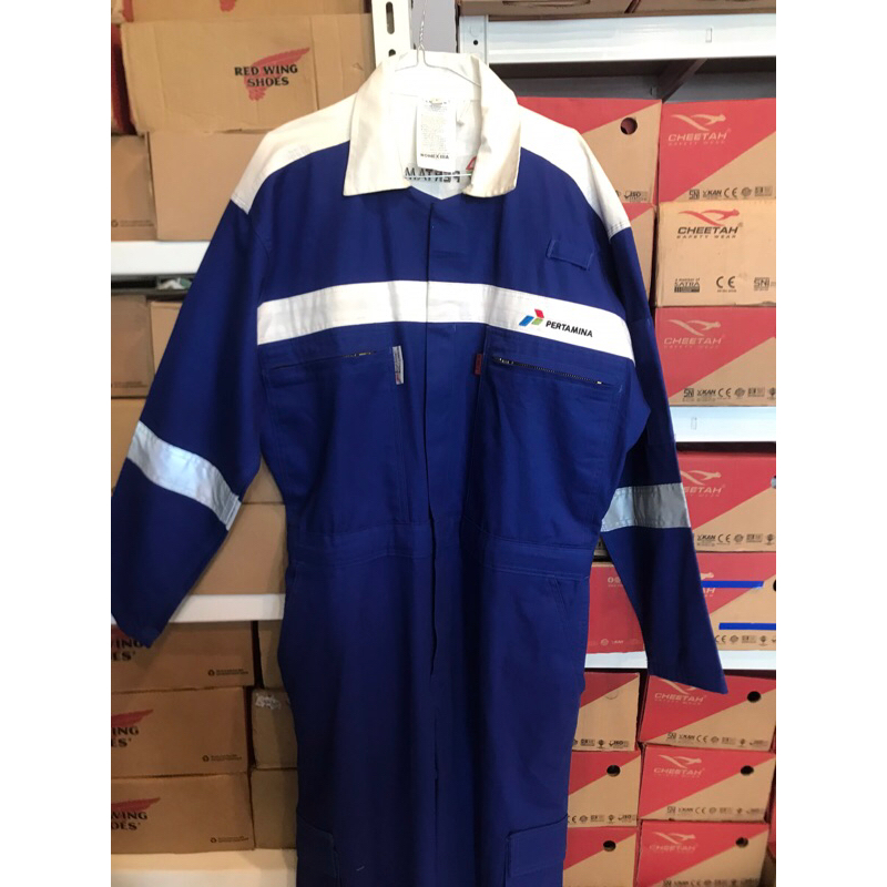 Jual Nomex Pertamina Coveral Pertamina Wearpack Nomex Pertamina Biru ...