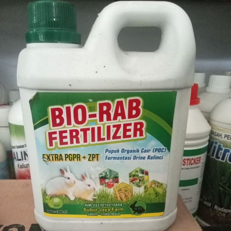 Jual PUPUK ORGANIK CAIR BIO-RAB FERTILIZER 1L ORIGINAL | Shopee Indonesia