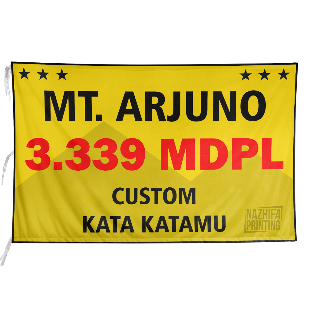 Jual Nazhifa Printing - Bendera Gunung Arjuno, Bendera Hiking Moutain ...