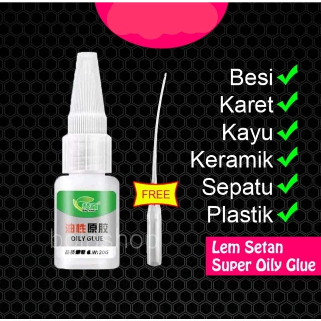Jual Lem Setan Super Oily Glue Perekat Kuat | Shopee Indonesia