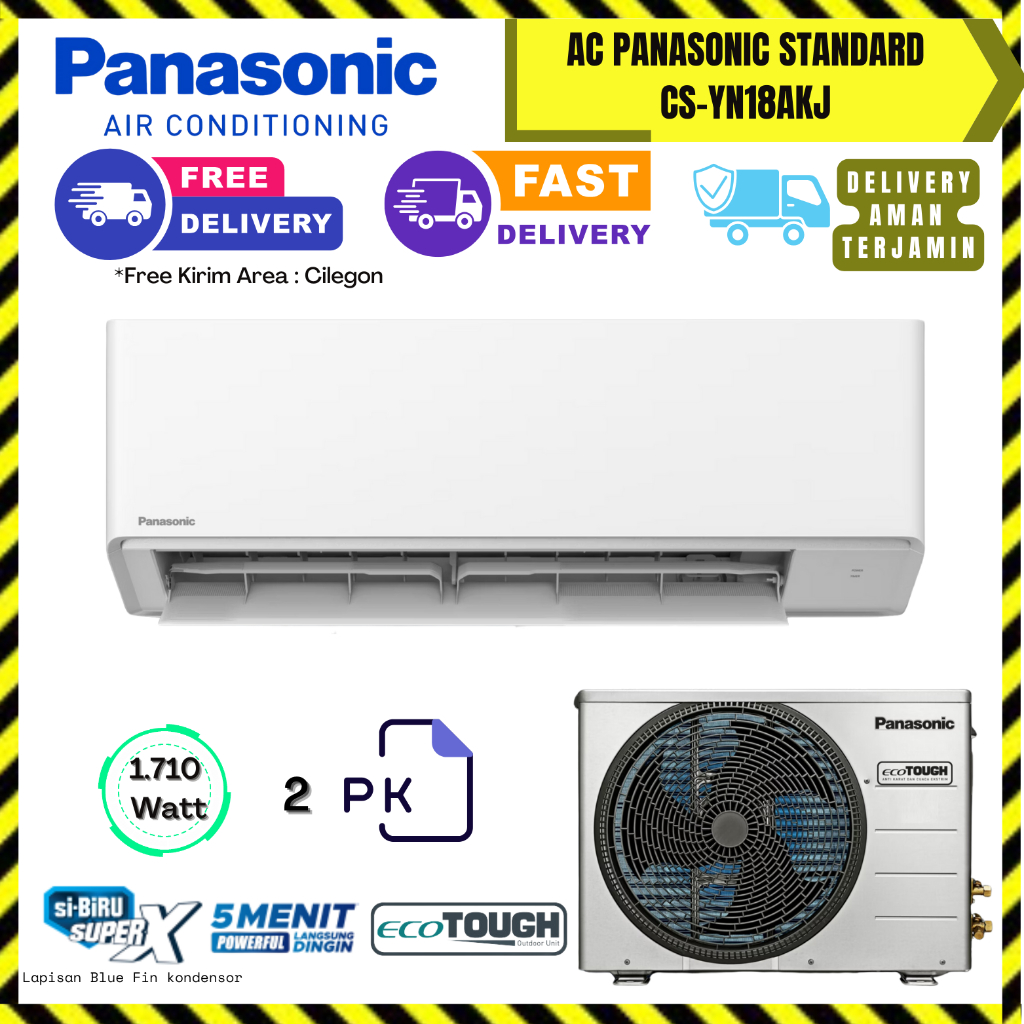 Jual AC PANASONIC 2 PK CS-YN18AKJ -STANDARD -LOKAL | Shopee Indonesia
