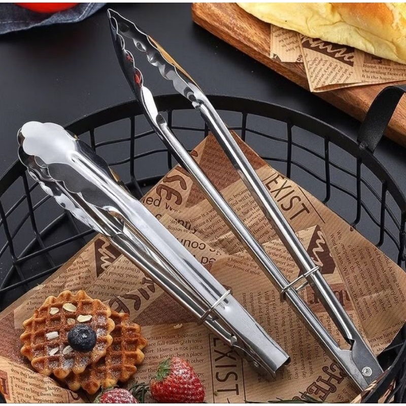 Jual capitan stainless jepitan makanan 23cm | Shopee Indonesia