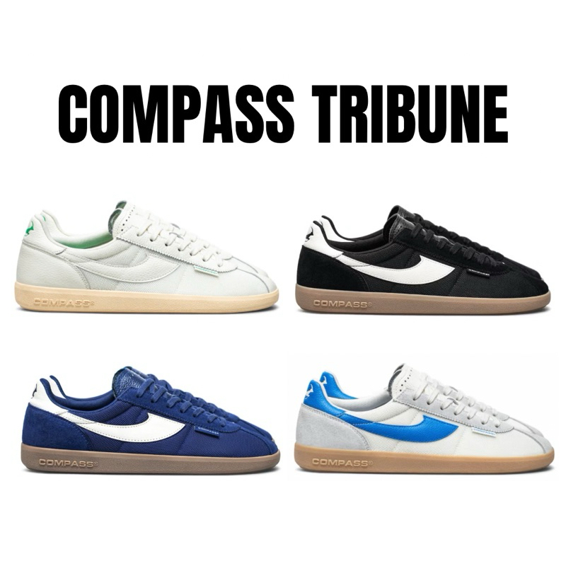 Jual [ORIGINAL] SEPATU COMPASS TRIBUNE BLACK GUM / WHITE BLUE / NAVY ...
