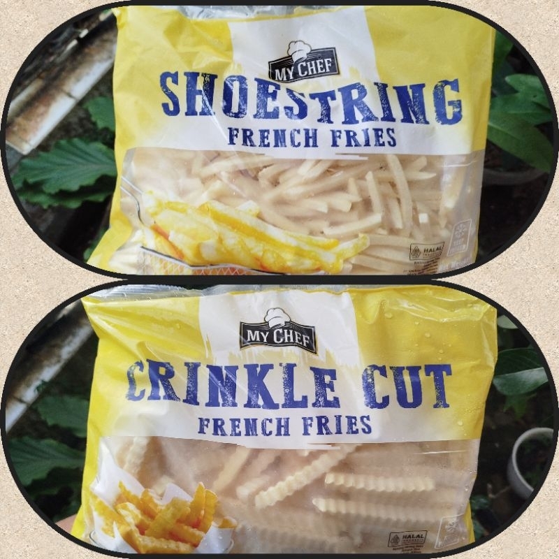 Jual My Chef Kentang Goreng Varian Bentuk Kemasan 1kg | Shopee Indonesia