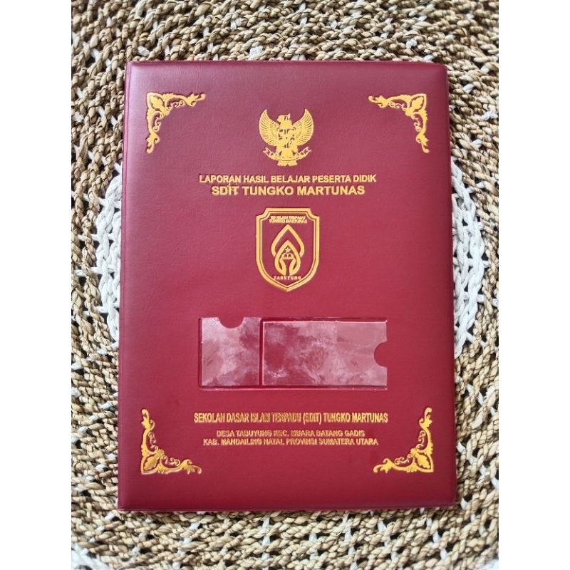 Jual Sampul Map Raport Isi 14lembar Custom Nama sekolah Murah ...