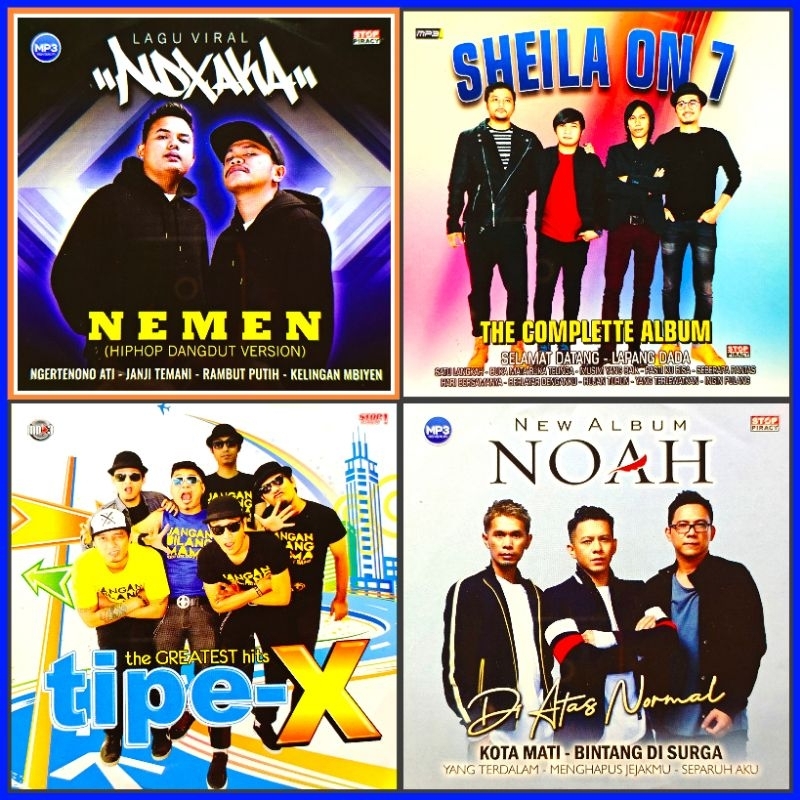 Jual Kaset MP3 Audio Musik Lagu Pop Sheila On 7 - NDX AKA - Noah - Tipe-X Album Pilihan Terlaris ...