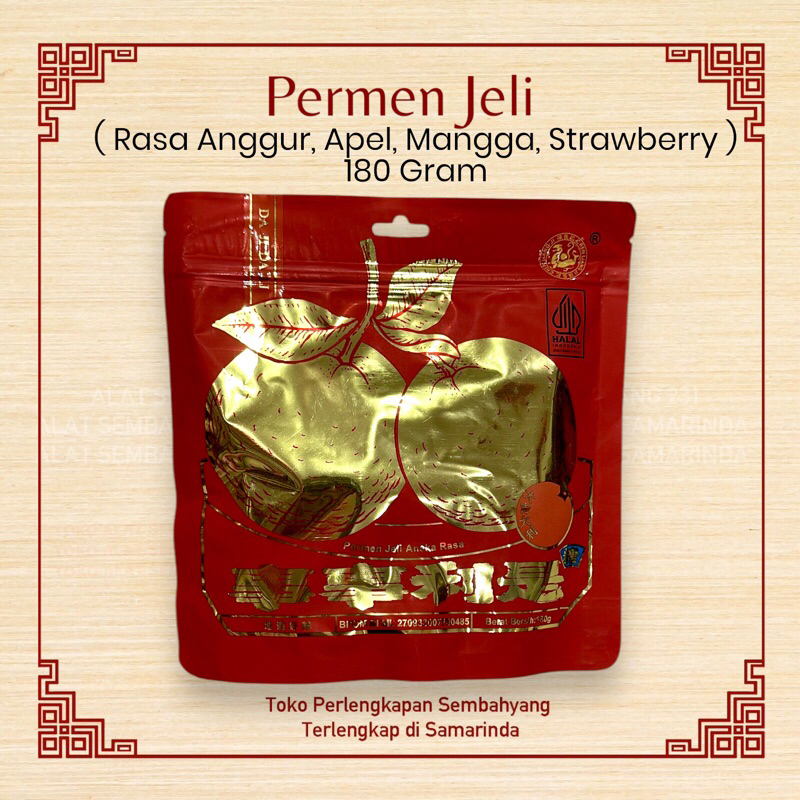 Jual Permen Jeli Aneka Rasa / Chen Liang Ji / Anggur Apel Mangga ...