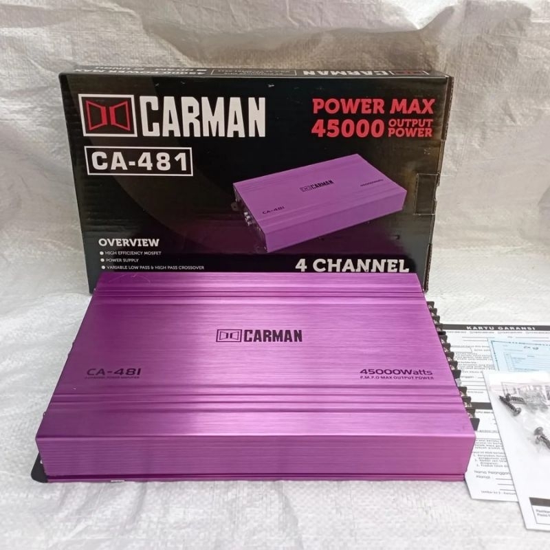 Jual Power Amplifier 4 Channel CARMAN CM-481 45000Watt | Shopee Indonesia