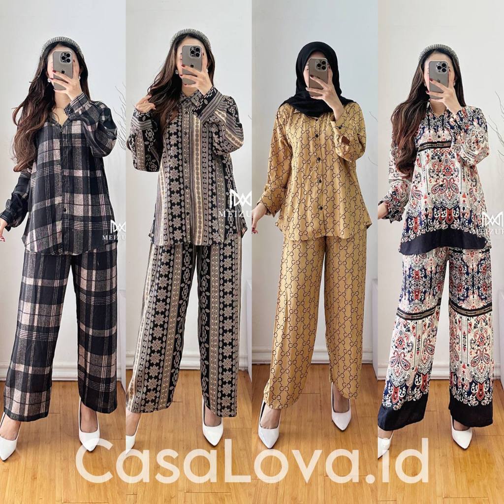 Jual BAJU ONE SET DAILY OOTD PAJAMAS PIYAMA PAKAIAN TIDUR CELANA SETELAN SETCEL TIE DYE 1 SATU ...