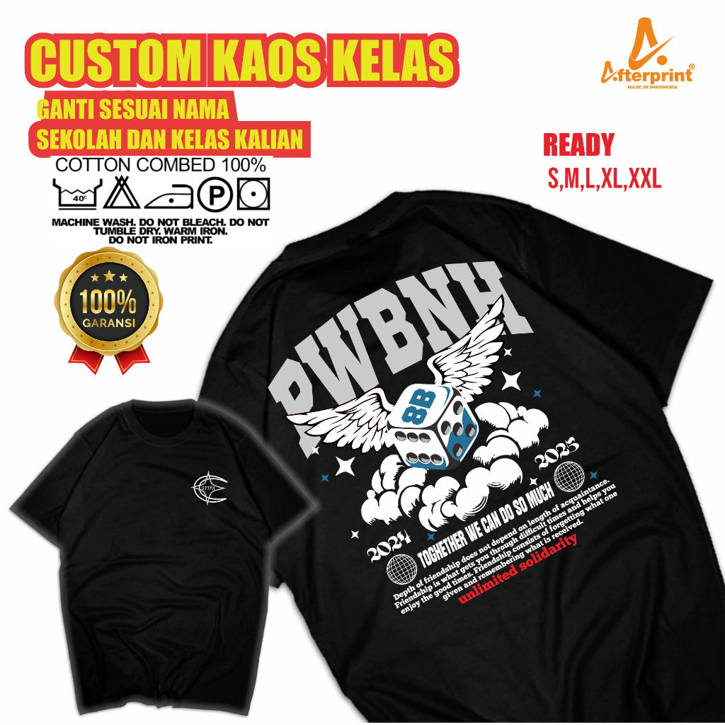 Jual KAOS KELAS DESAIN LUCU UNTUK KENANG KENANGAN BEBAS CUSTOM TEKS MAUPUN GAMBAR SMP ATAU SMA ...