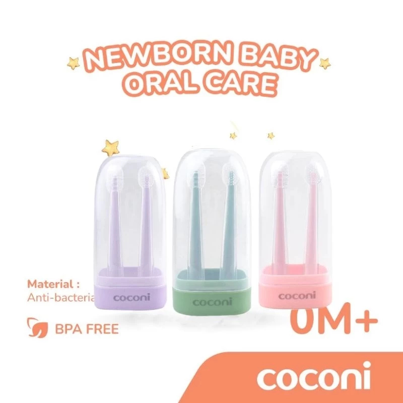 Jual Coconi - Newborn Baby Oral Care | Pembersih Mulut Bayi Silikon Set ...