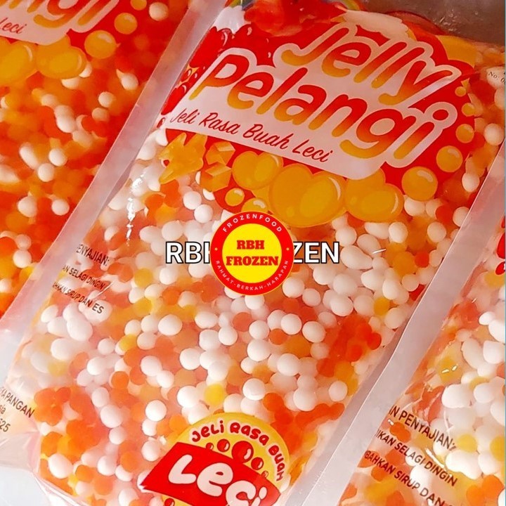 Jual Jelly Pelangi Bubble Mini / Jeli Mutiara Rasa Buah Leci 500 Gr ...