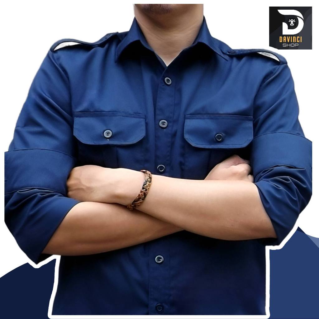 Jual Baju Kemeja PDL PDH Lapangan Lengan Panjang - Pakaian Atasan Seragam Pria Wanita Premium ...