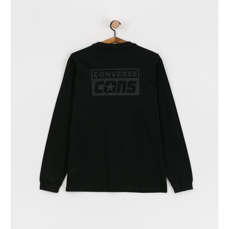 Jual long sleve converse cons logo black original | Shopee Indonesia