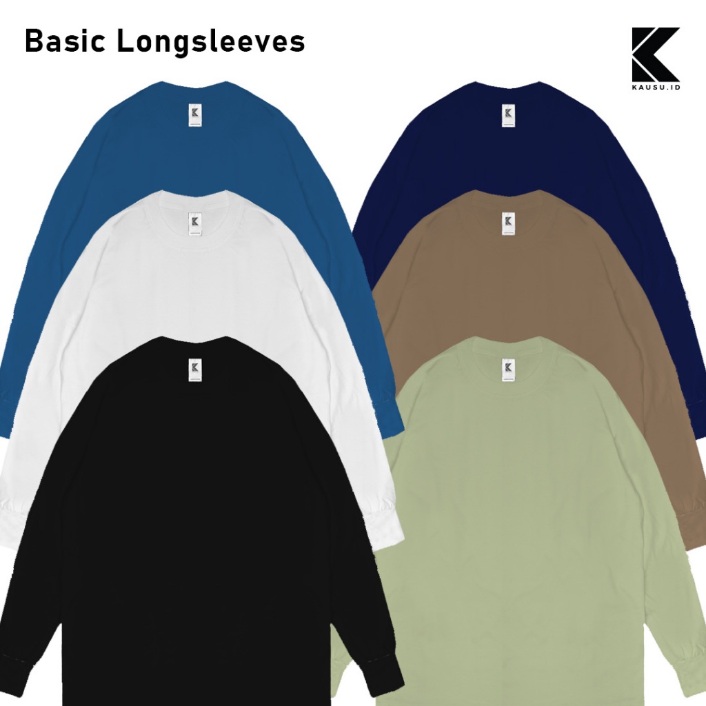 Jual Kausu - Longsleeve - Lengan Panjang 30s | Shopee Indonesia