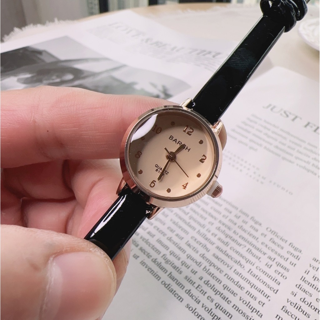 Jual Jam Tangan Bulat Tali Kulit Merk Barsh Mewah Elegan Simple Unik ...