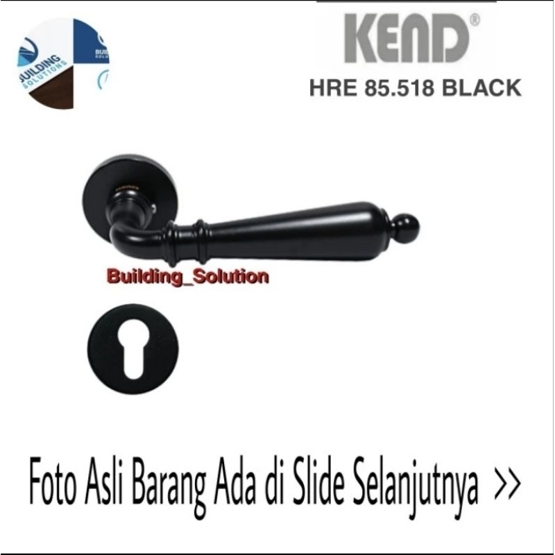 Jual LEVER HANDLE KEND HRE 85.518 BLACK || Gagang Pintu Kend HRE 85.518 ...