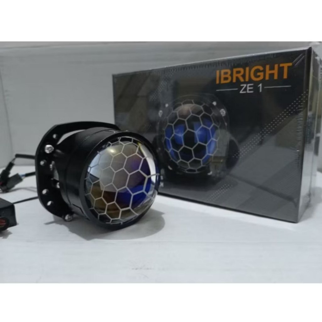 Jual BUNDLING Biled IBRIGHT ZE 1 Flat Cut 2.5 INC High Low Blue Lens Plus Devil Segel - ICEBLUE ...