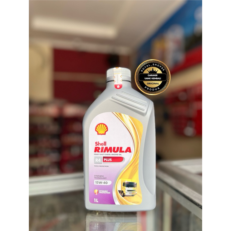 Jual OLI SHELL RIMULA R4 PLUS 15W-40 1LITER DIESEL ORIGINAL | Shopee ...