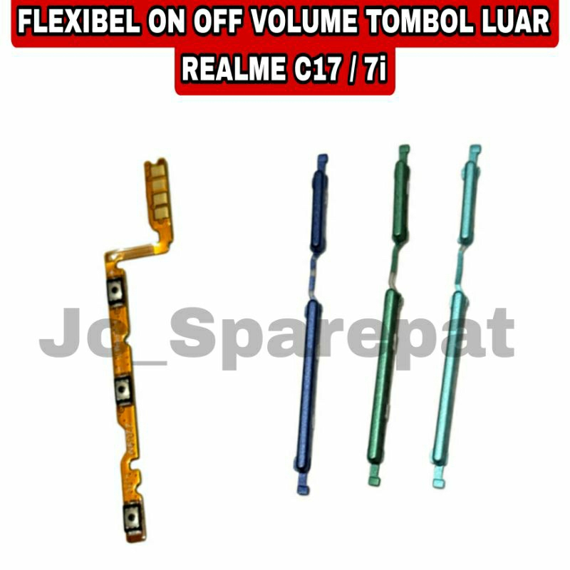 Jual Flexibel Flexible Fleksibel On Off + Volume + Tombol Luar Realme C17 7i | Shopee Indonesia