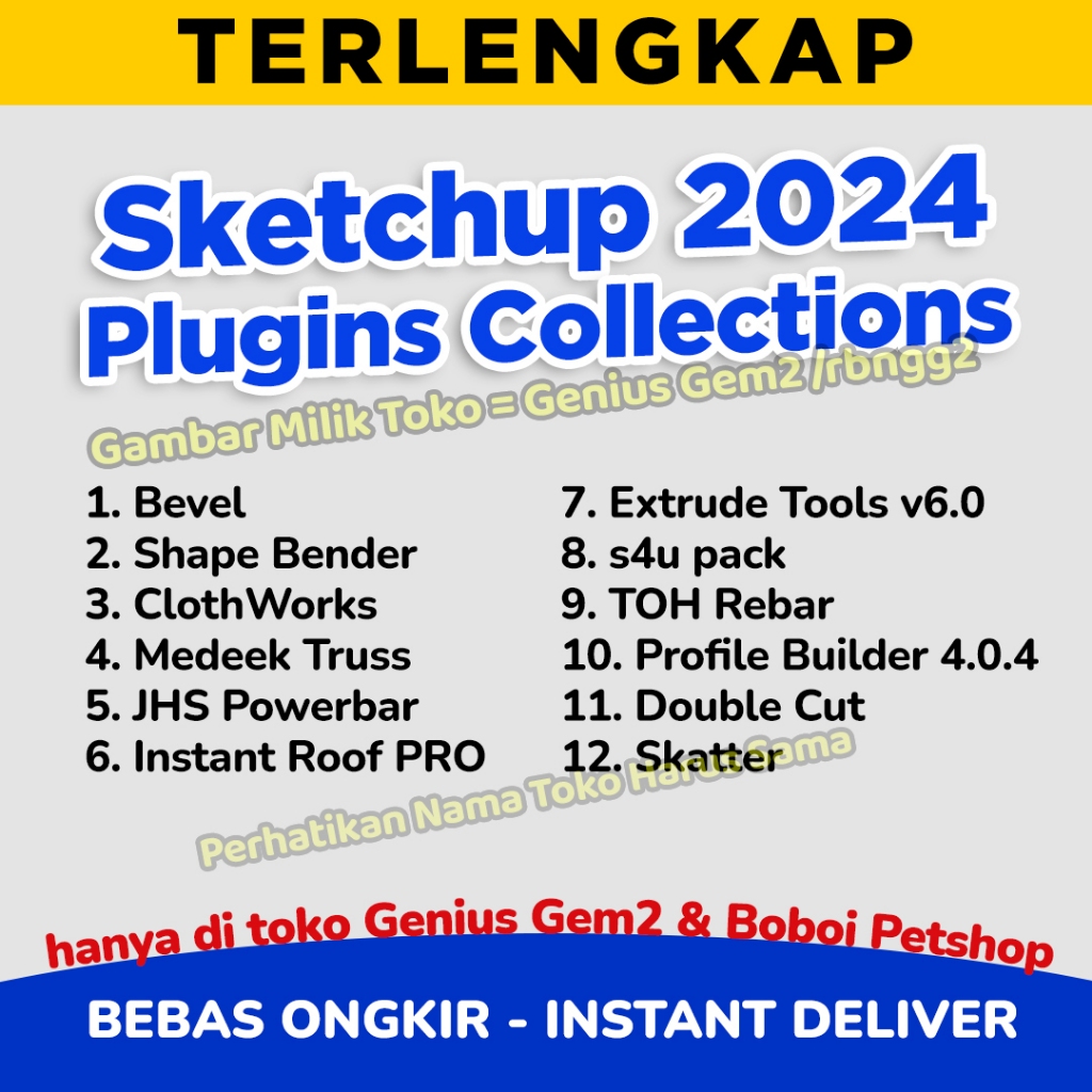 Jual Sketchup 2024 Plugins Collections | Shopee Indonesia