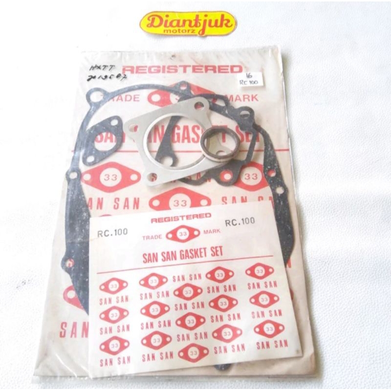 Jual Gasket Perpak Paking Full Set Fullset Suzuki RC100 RC 100 Bravo Sprinter DK Spirit Tornado ...