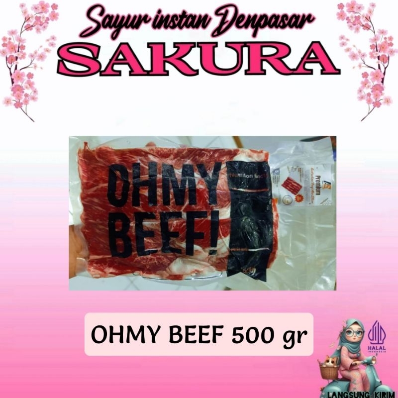 Jual Daging sapi OHMY beef 500gr _ SAKURA | Shopee Indonesia