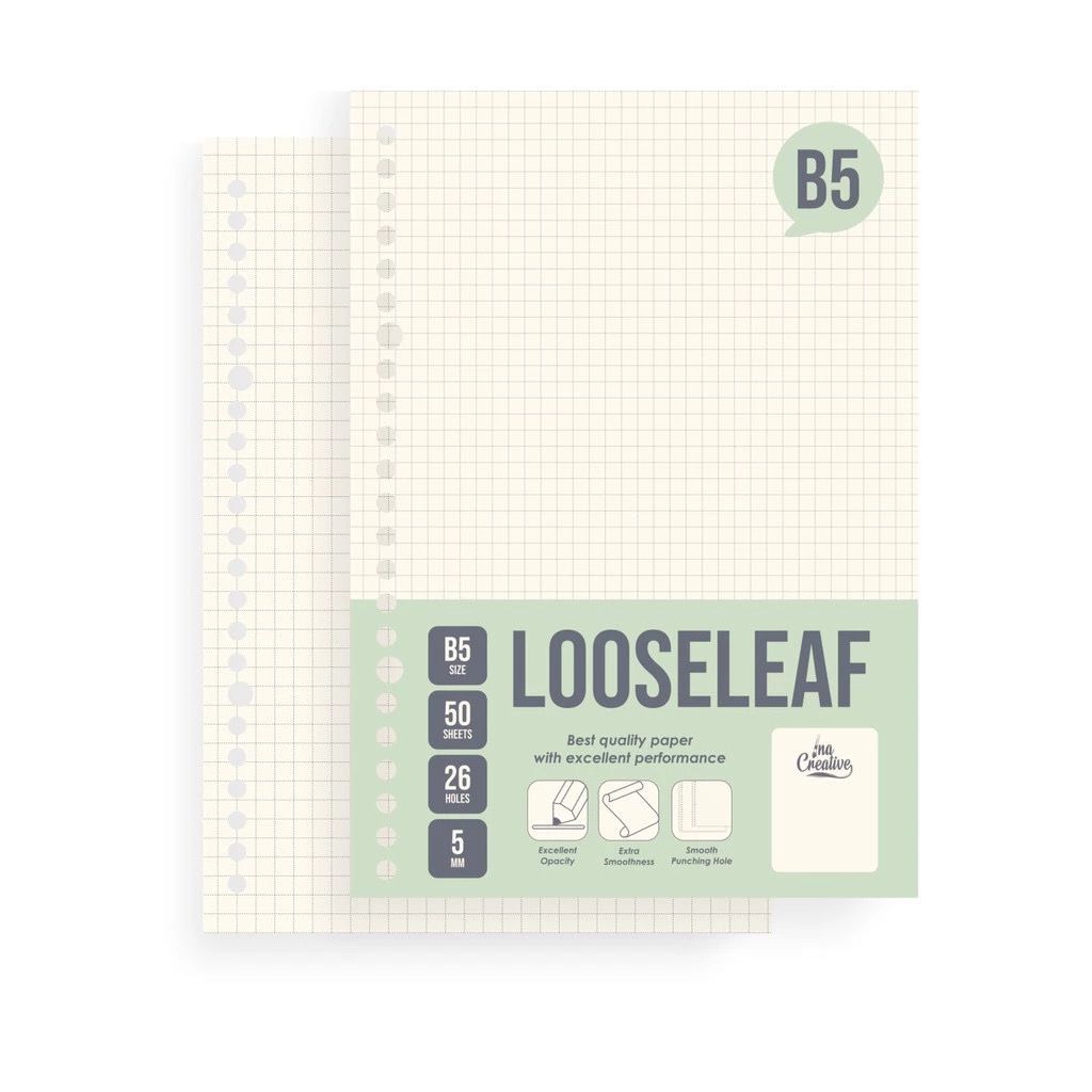 Jual Ina Creative Loose leaf Dot/Grid B5/A5| Isian Binder B5/A5 ...