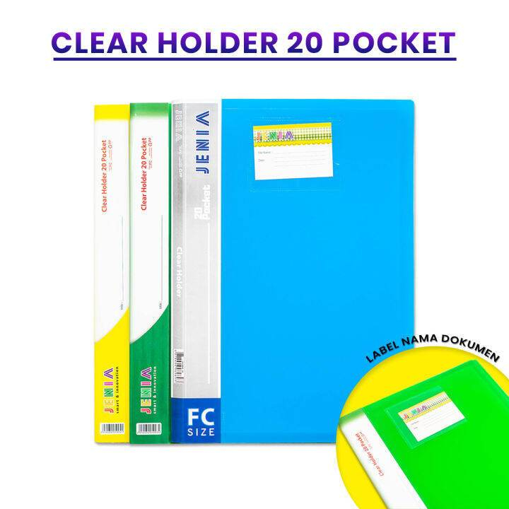 Jual MAP CLEAR HOLDER DOKUMEN KEEPER JENIA ISI 20 LEMBAR | Shopee Indonesia