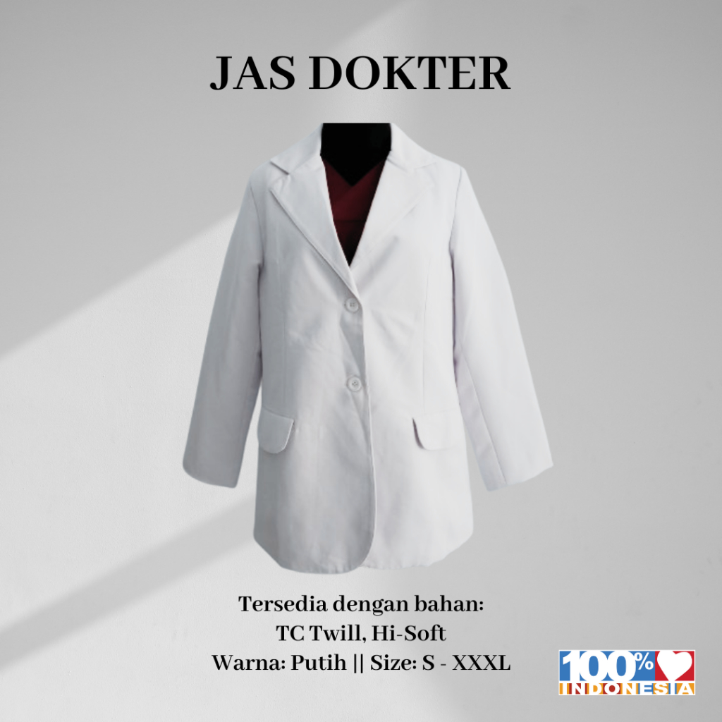 Jual Jas Dokter/Jas Dokter Lengan Panjang/Baju Dokter | Shopee Indonesia