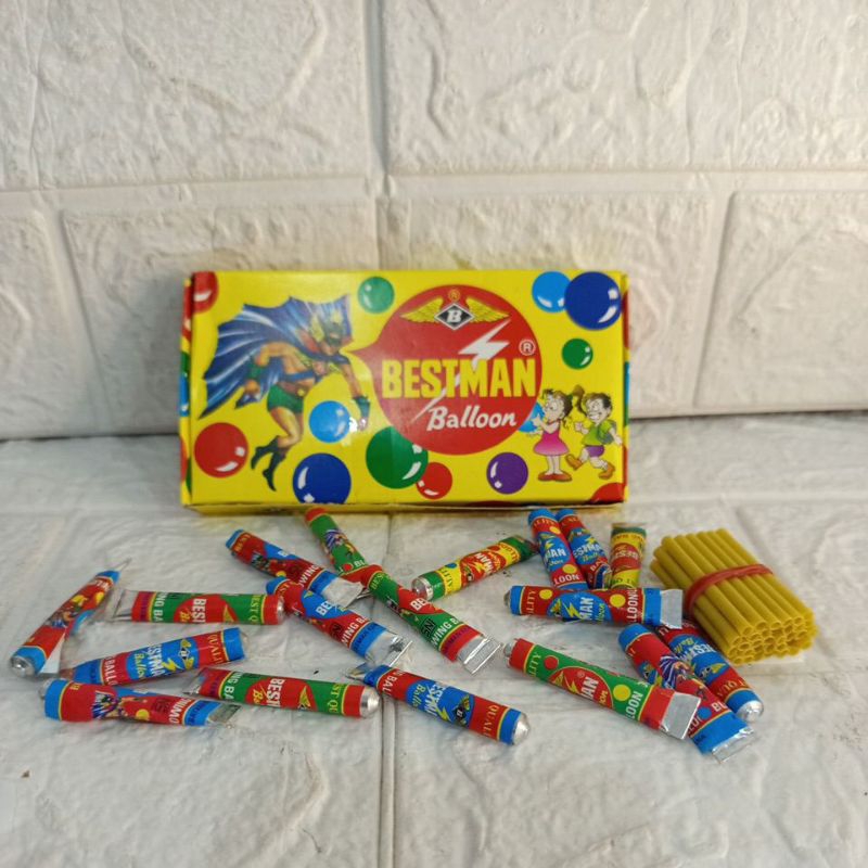 Jual Mainan anak Balloon Bestman tiup / Ballon tiup Jadul / Ballon tiup ...
