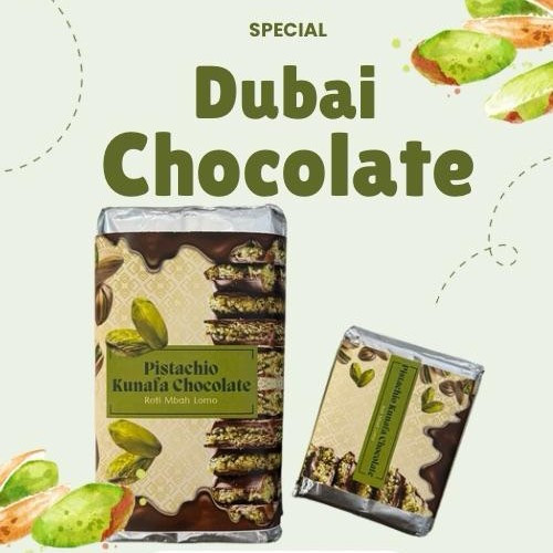 Jual Dubai Pistachio Kunafa Chocolate | Cokelat Dubai | Shopee Indonesia