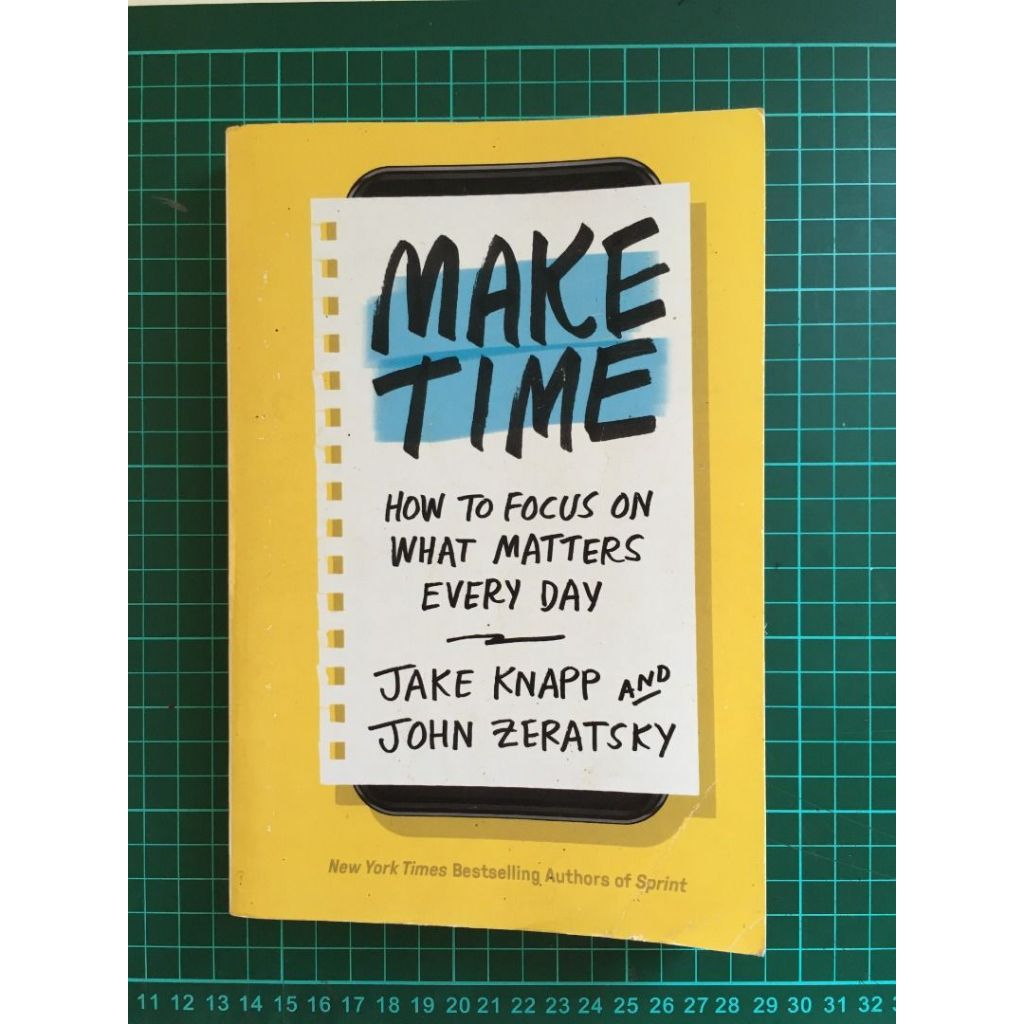 Jual Buku Make Time - Jake Knapp / Original bahasa inggris (English ...