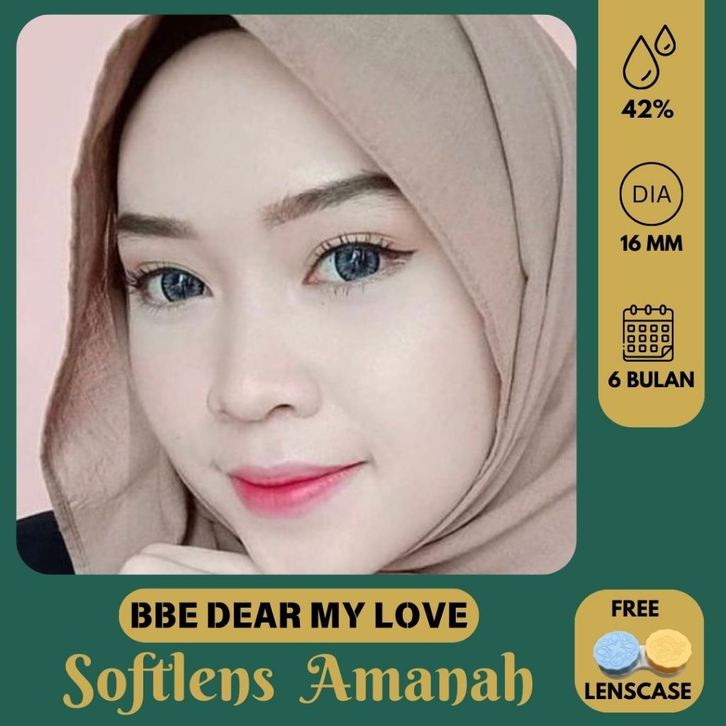 Jual Softlens BBE DEAR MY LOVE 16MM BIG EYES / Softlens Amanah ...