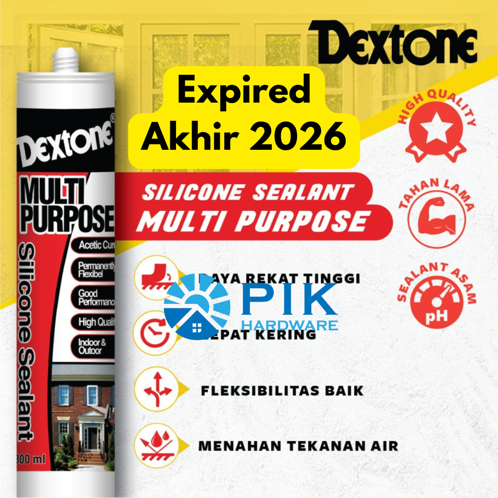 Jual LEM SEALANT DEXTONE MULTI PURPOSE BOTOL | LEM SILIKON KACA | SILICONE GLUE SERBAGUNA DEXTON ...