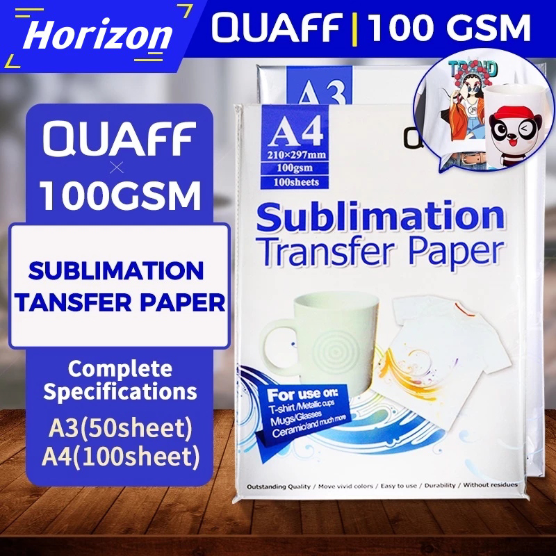 Jual Kertas Transfer Sublimasi A3 | A4 Merek Quaff Berkualitas Tinggi ...