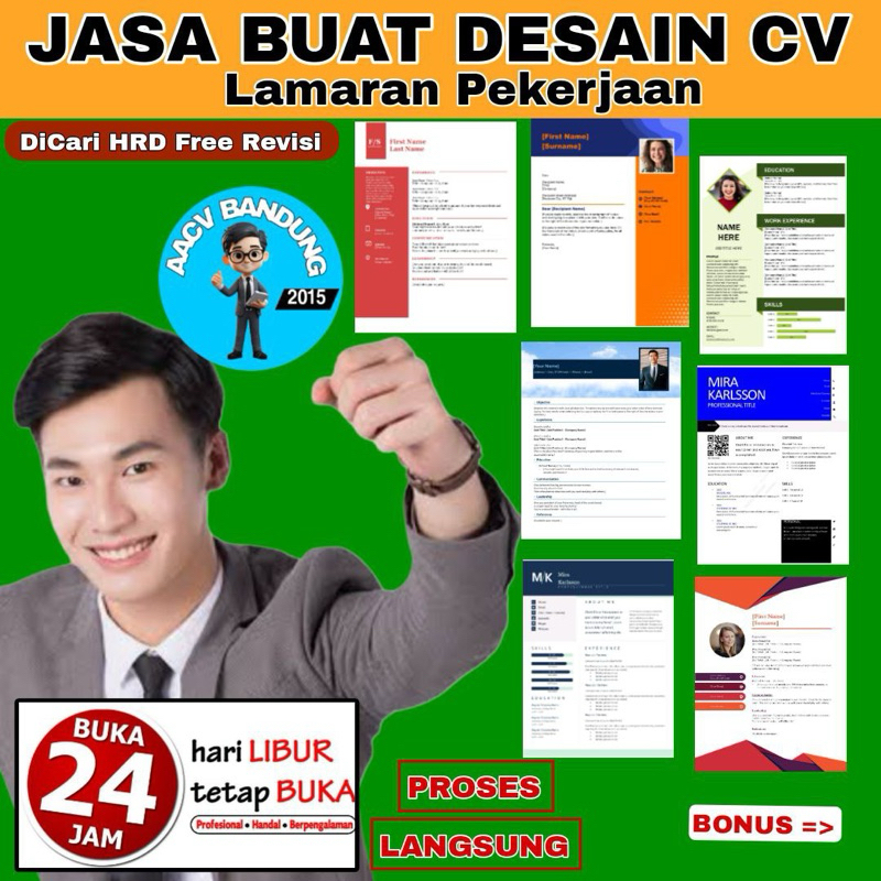 Jual Desain Pembuatan CV | Desain CV | Jasa CV | Surat Lamaran Kerja | ATS Friendly | CV ATS ...