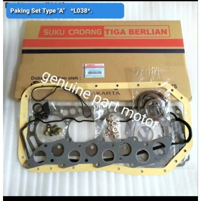 Jual PAKING PACKING SET MITSUBISHI L038 L039 ASLI ORIGINAL MD997052 ...