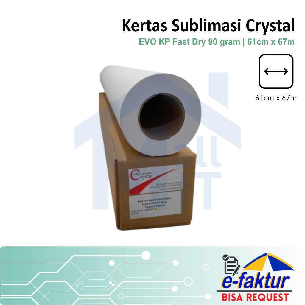 Jual MALLIT EVO Kertas Sublimasi Sublimation Paper Crystal Evo KP 90 ...