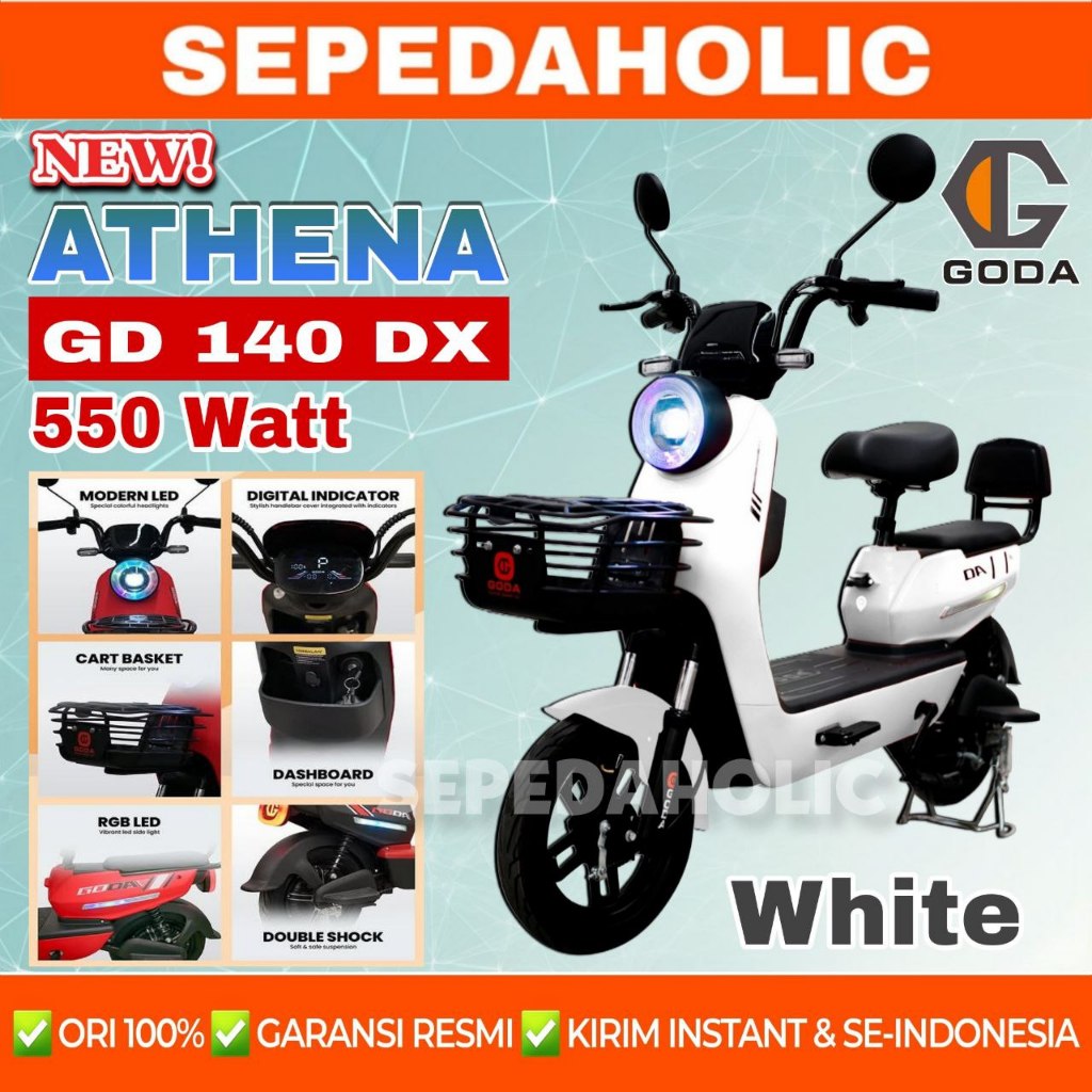 Jual Sepeda Listrik GODA 140 DX ATHENA 550 Watt Electric E Bike ...