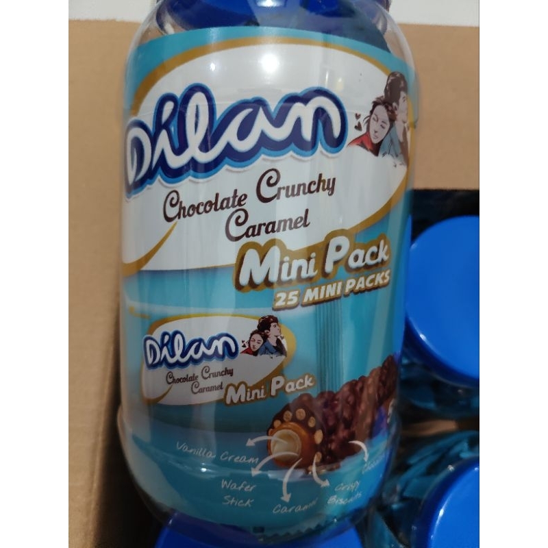 Jual Dilan Chocolate Crunchy Caramel Mini Pack Isi 25 pcs | Shopee ...