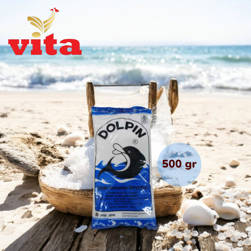 Jual Garam Iodium Dolpin 500gr | Shopee Indonesia