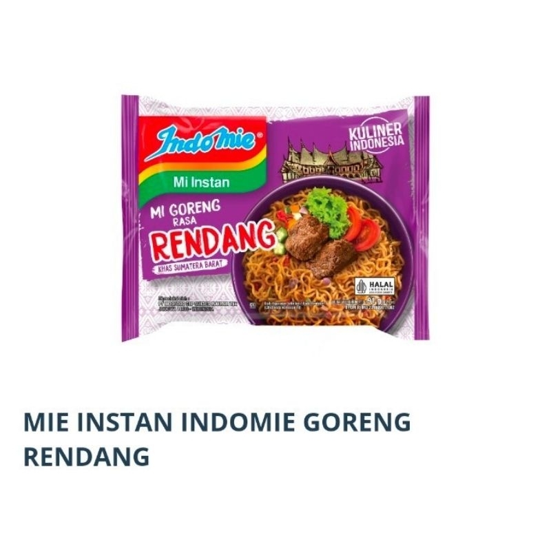 Jual Mi Instan Indomie Goreng Rasa Rendang | Shopee Indonesia
