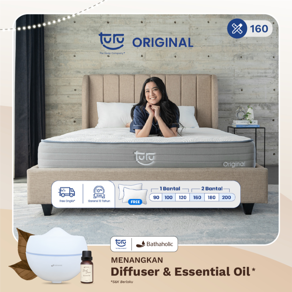 Jual Turu - Kasur Pocket Spring Bed TURU ORIGINAL ukuran 160x200 (Queen ...
