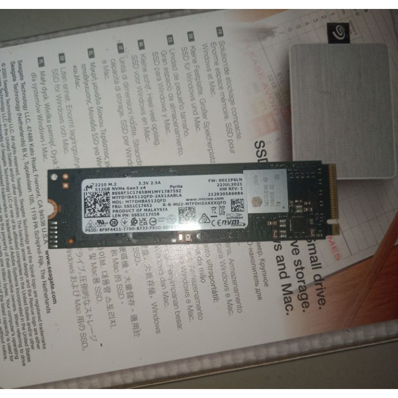 Jual Ssd m2 Nvme 512gb Micron pcie gen3 x4 | Shopee Indonesia